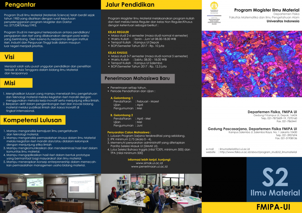 Brosur-S2-Material-Sciences1 Department of Physics